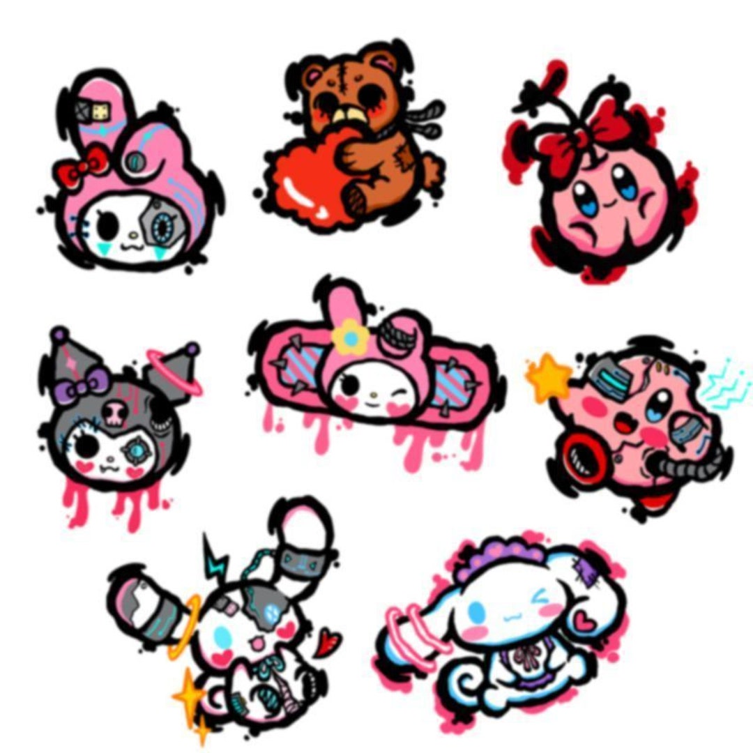 15 Types 30 Sheets Sanrio Coolmi Kitty Melody Waterproof and - Etsy