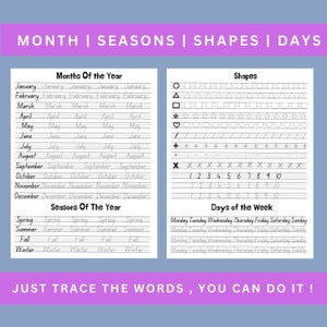 Printable Handwriting Worksheets13 Pages English Handwriting Practice ...