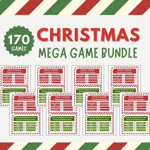 Christmas Mega Game Bundle | Printable Christmas Games for Kids and ...