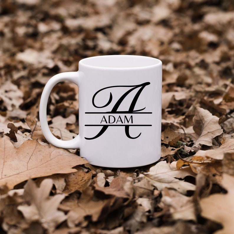 Split Monogram Alphabet SVG DXF PNG Split Monogram Frame - Etsy