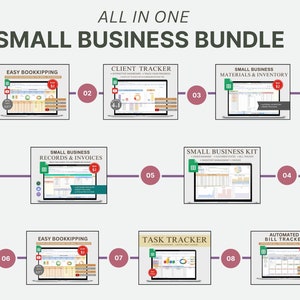 Small Business Bundle: Bookkeeping, Inventory, Order Tracker (google ...