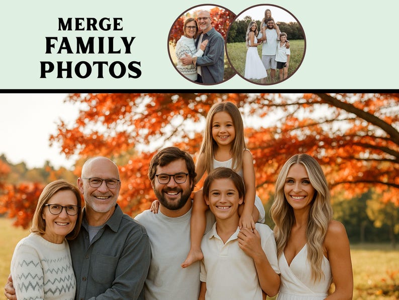Realistic Merge of Different Photos, Add Someone to Photo, Add Deceased ...