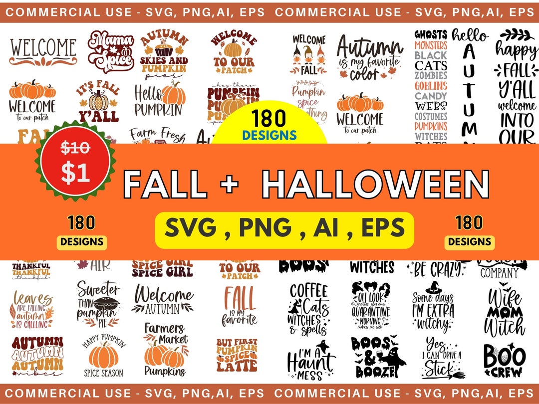 Fall Svg, Halloween Svg , Fall SVG Bundle, Autumn Svg, Welcome Porch ...