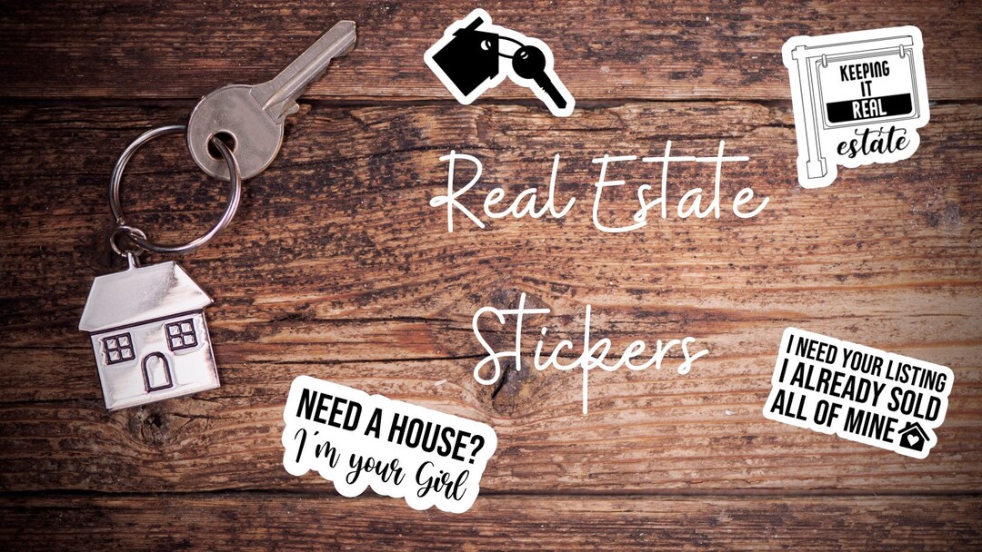 Real Estate Stickers | Water Bottle Decal | Reinforcers | Planner ...