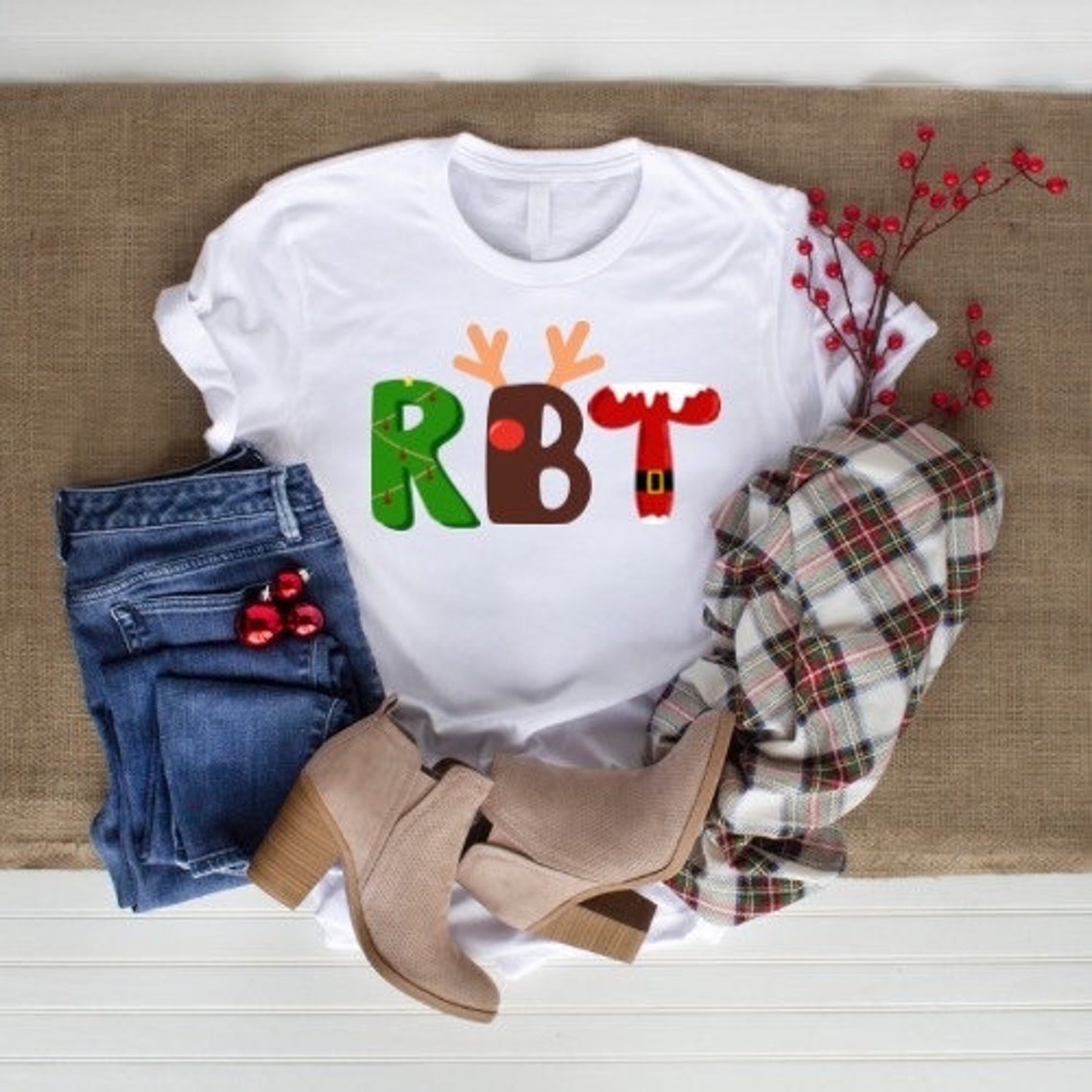 RBT Christmas Letters ABA Christmas Shirt - Etsy