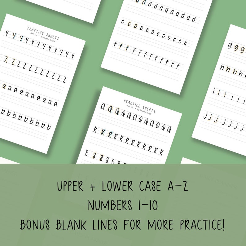 Handwriting Practice Sheets | Nice Handwriting Worksheets | Alphabet ...