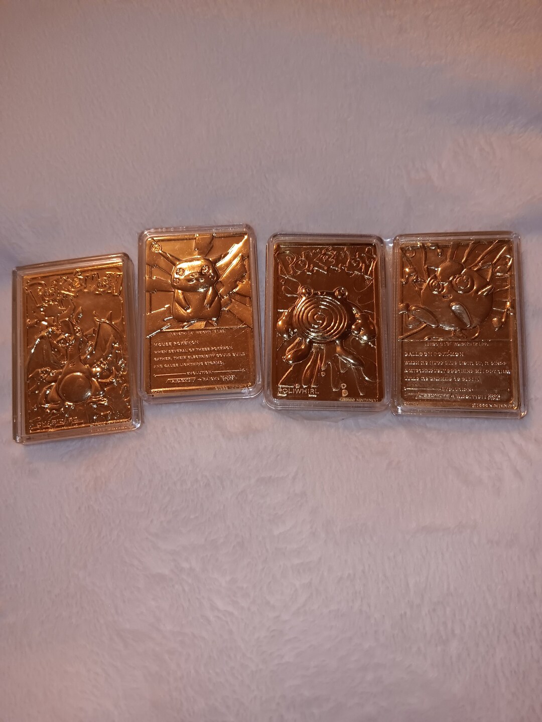 Pokemon Gold Plated Vintage - Etsy