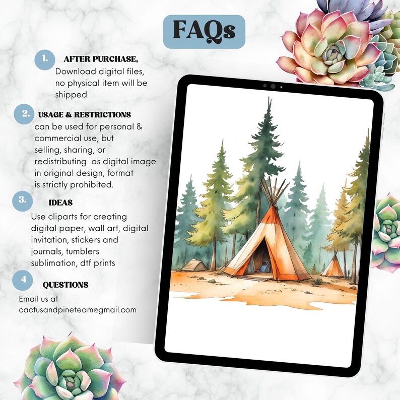 Yosemite National Park Clipart: Watercolor Landscape, Bear, Camper ...