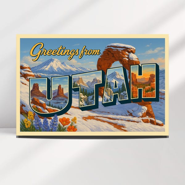 Utah Postcards - Etsy