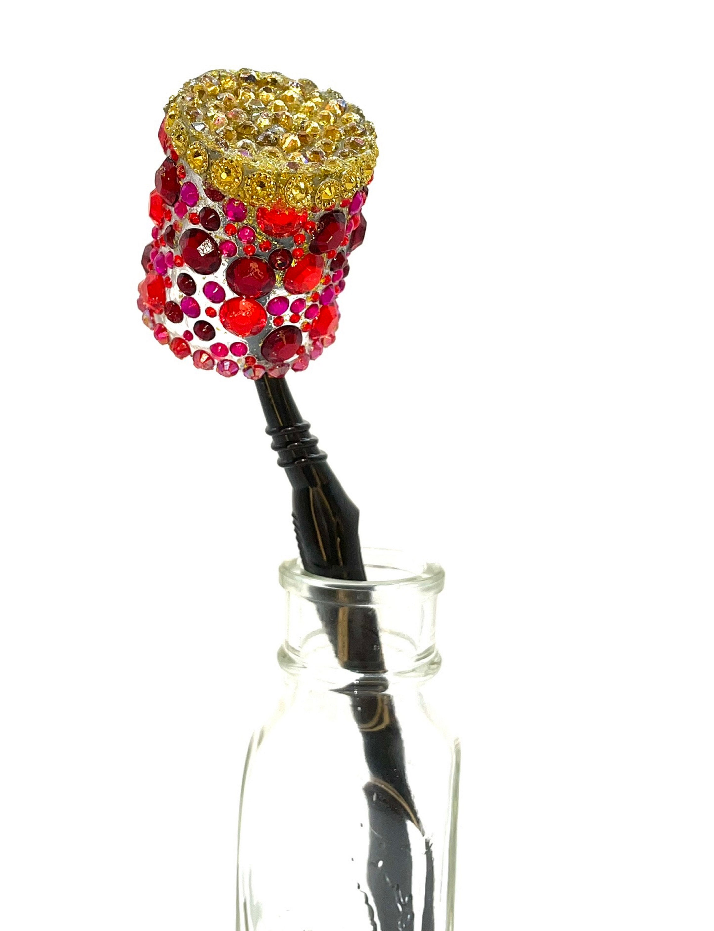 Toothbrush Toppers: flaming Bubbles Bedazzled - Etsy
