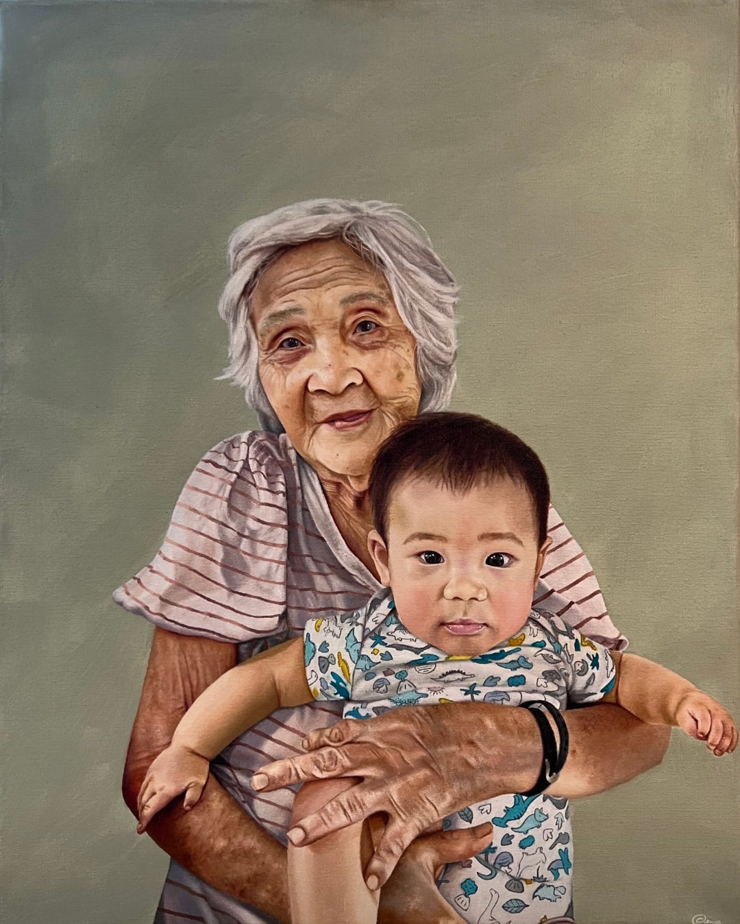 Pintura o dibujo de retrato sentimental - Etsy España