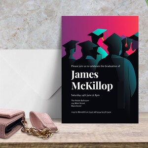 Graduation Party Invitation, INSTANT DOWNLOAD, College Graduation, High ...