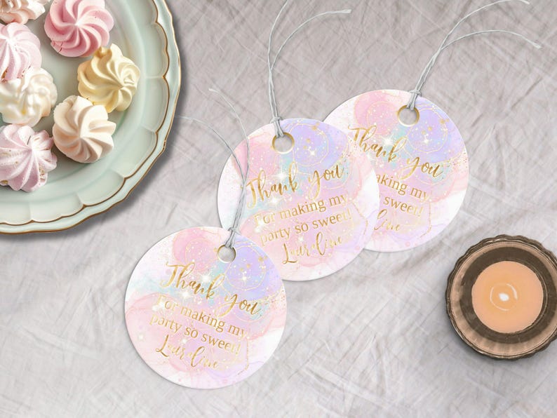 Sweet & Sassy Thank You Tags, INSTANT DOWNLOAD, Birthday Thank You Tags ...