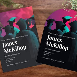 Graduation Party Invitation, INSTANT DOWNLOAD, College Graduation, High ...