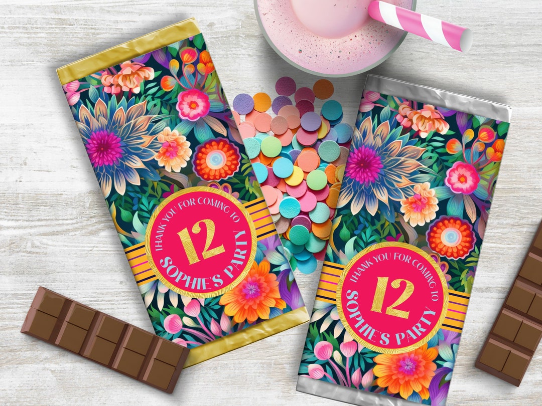 Chocolate Wrapper, INSTANT DOWNLOAD, Printable Chocolate Wrapper ...