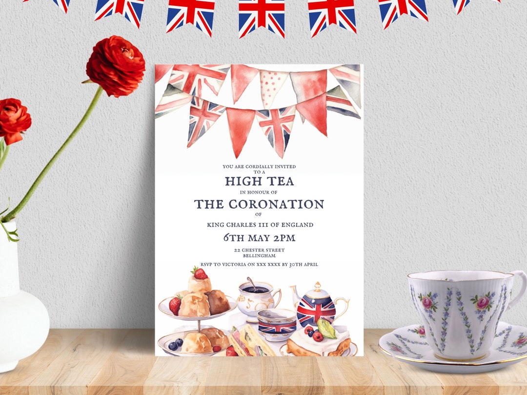 Editable Coronation Party Invitation INSTANT DOWNLOAD, Invite for King ...