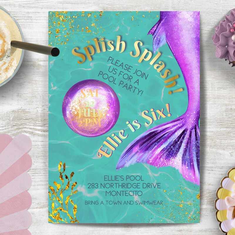 Mermaid Pool Party - Etsy