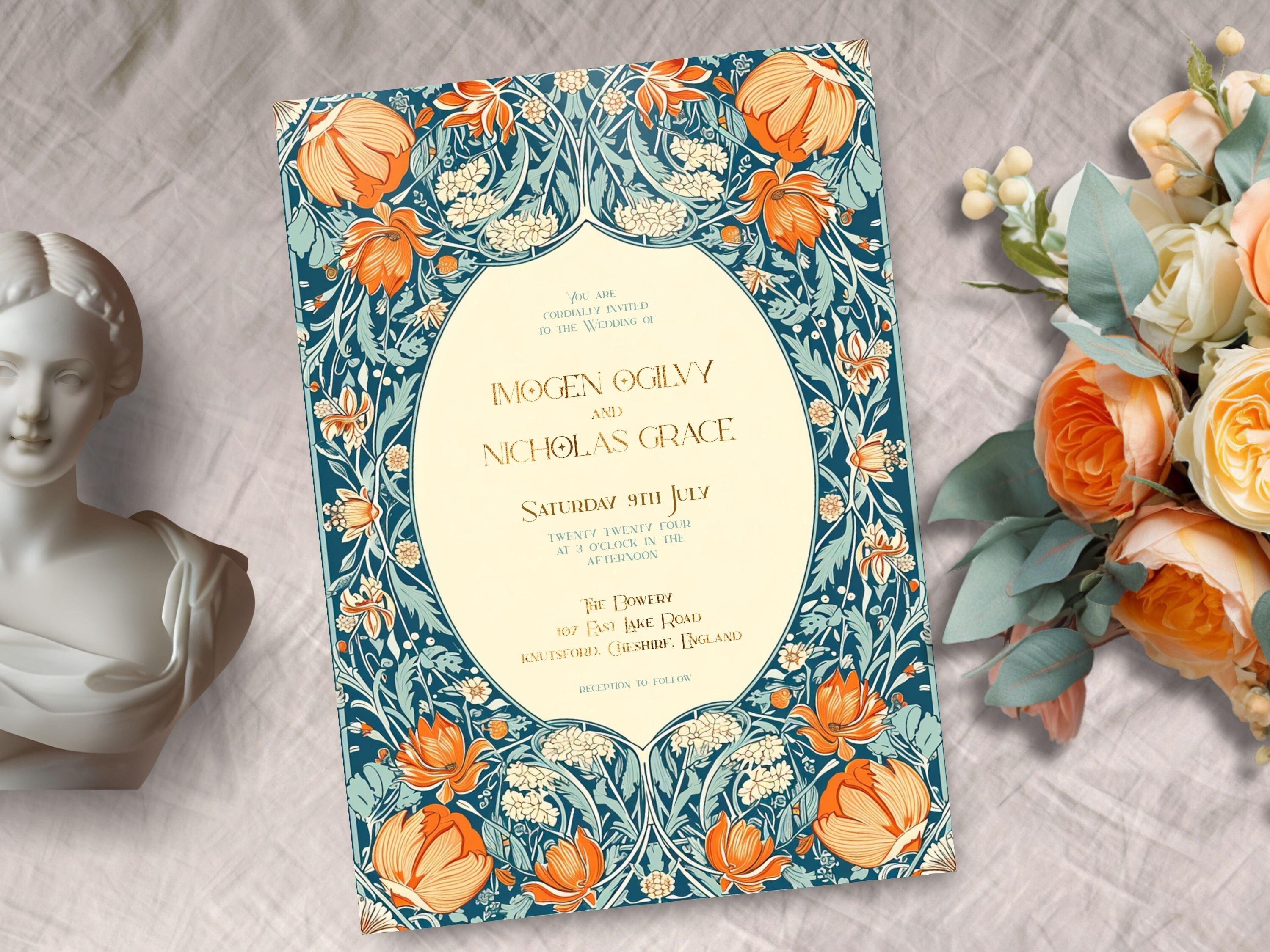 Art Nouveau Wedding Bundle, INSTANT DOWNLOAD, Art Deco, Victorian ...