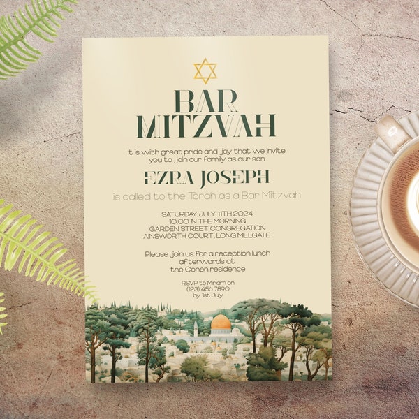 Bar Mitzvah Invite - Etsy