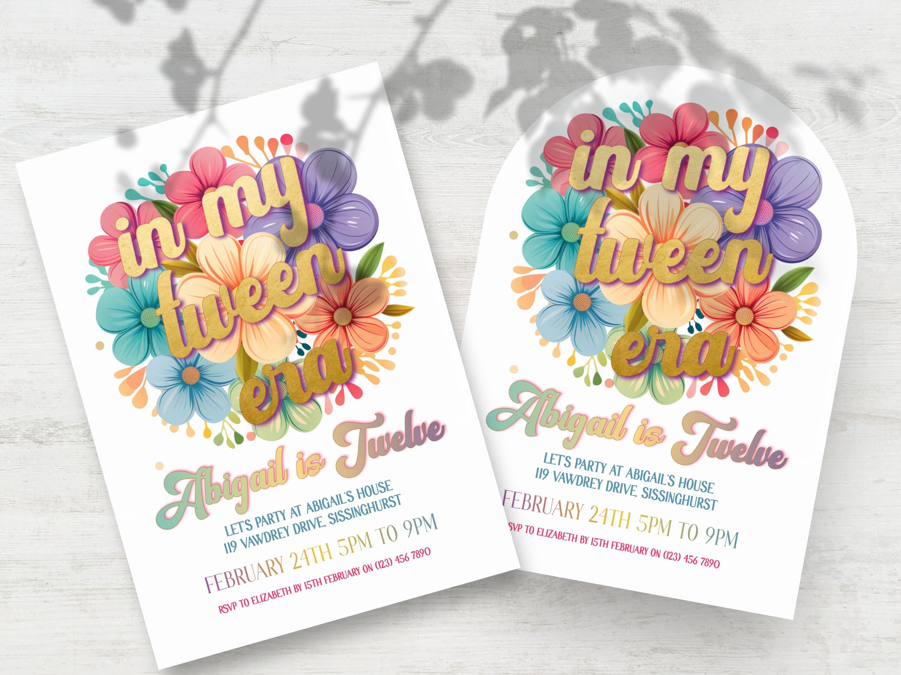 Tween Era Party Invite, INSTANT DOWNLOAD, in My Tween Era Birthday ...
