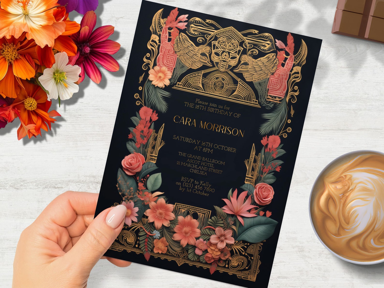 Mayan Party Invitation, INSTANT DOWNLOAD, Mayan Theme, South American ...