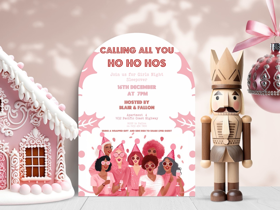 Christmas Party, Friendsmas, INSTANT DOWNLOAD, Christmas Cocktail ...