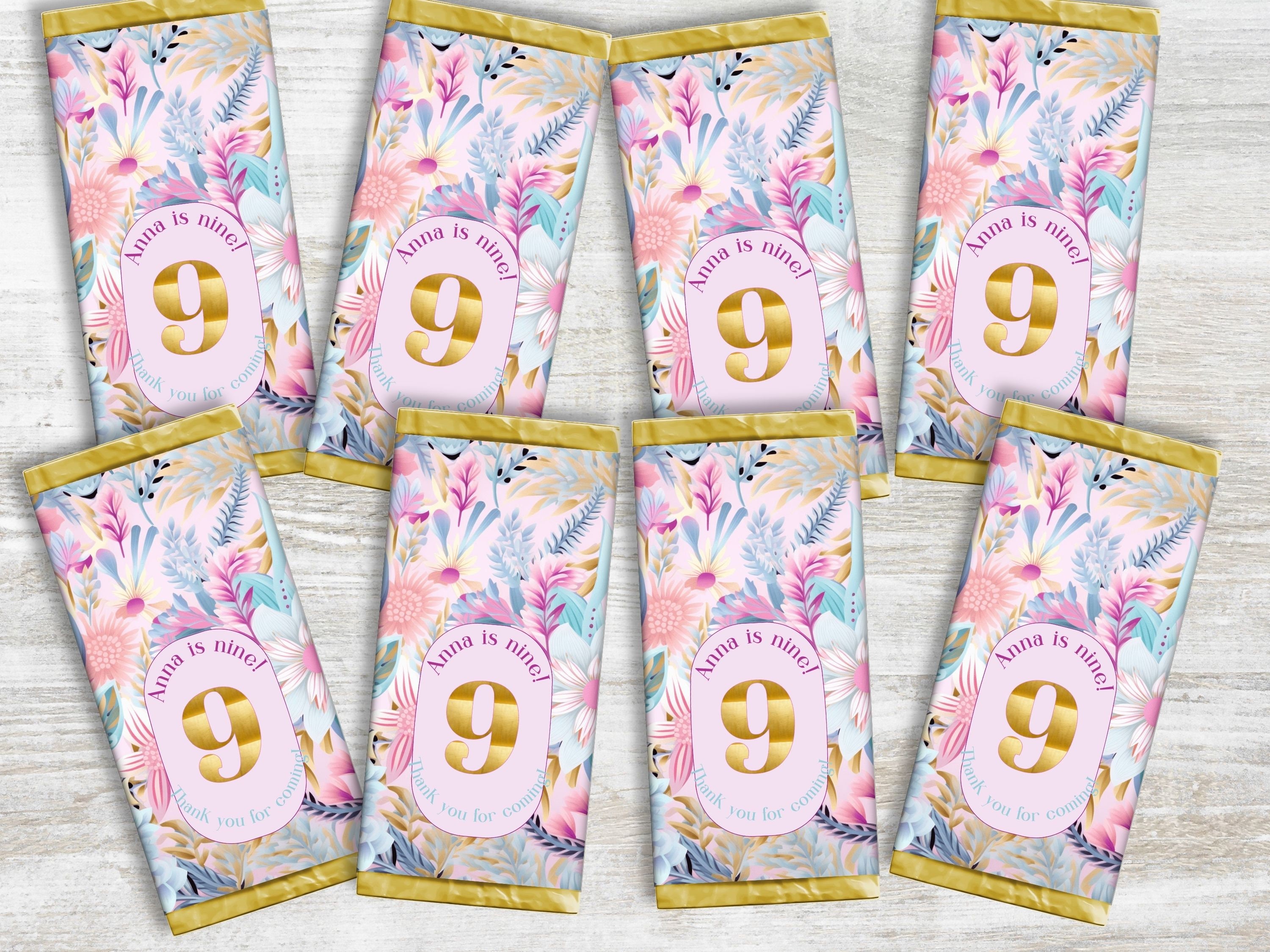 Chocolate Wrapper, INSTANT DOWNLOAD, Printable Chocolate Wrapper ...