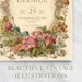 Victorian Wedding Thank You Card, INSTANT DOWNLOAD, Victorian Floral ...