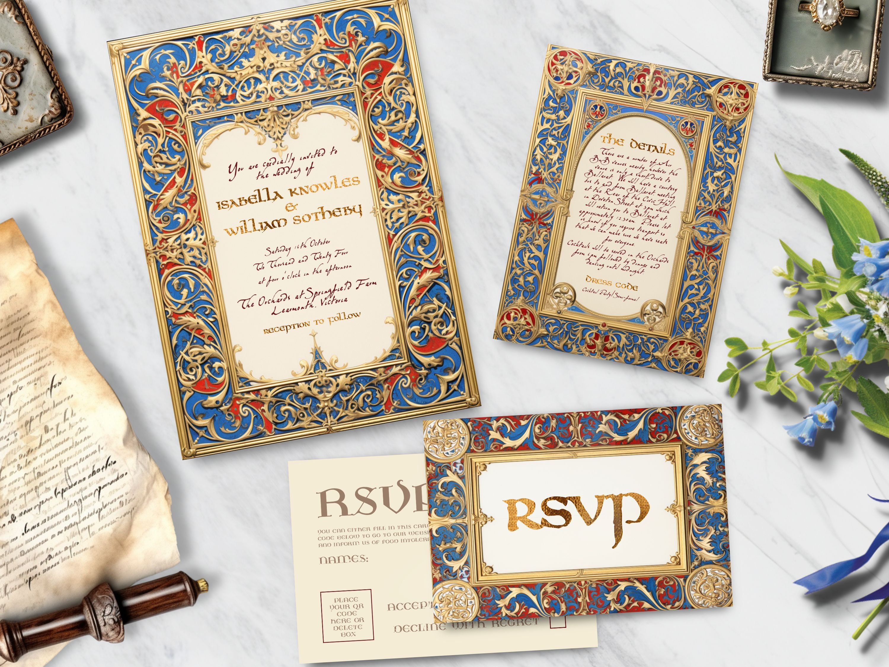 Medieval Wedding Bundle INSTANT DOWNLOAD Middle Ages Style - Etsy