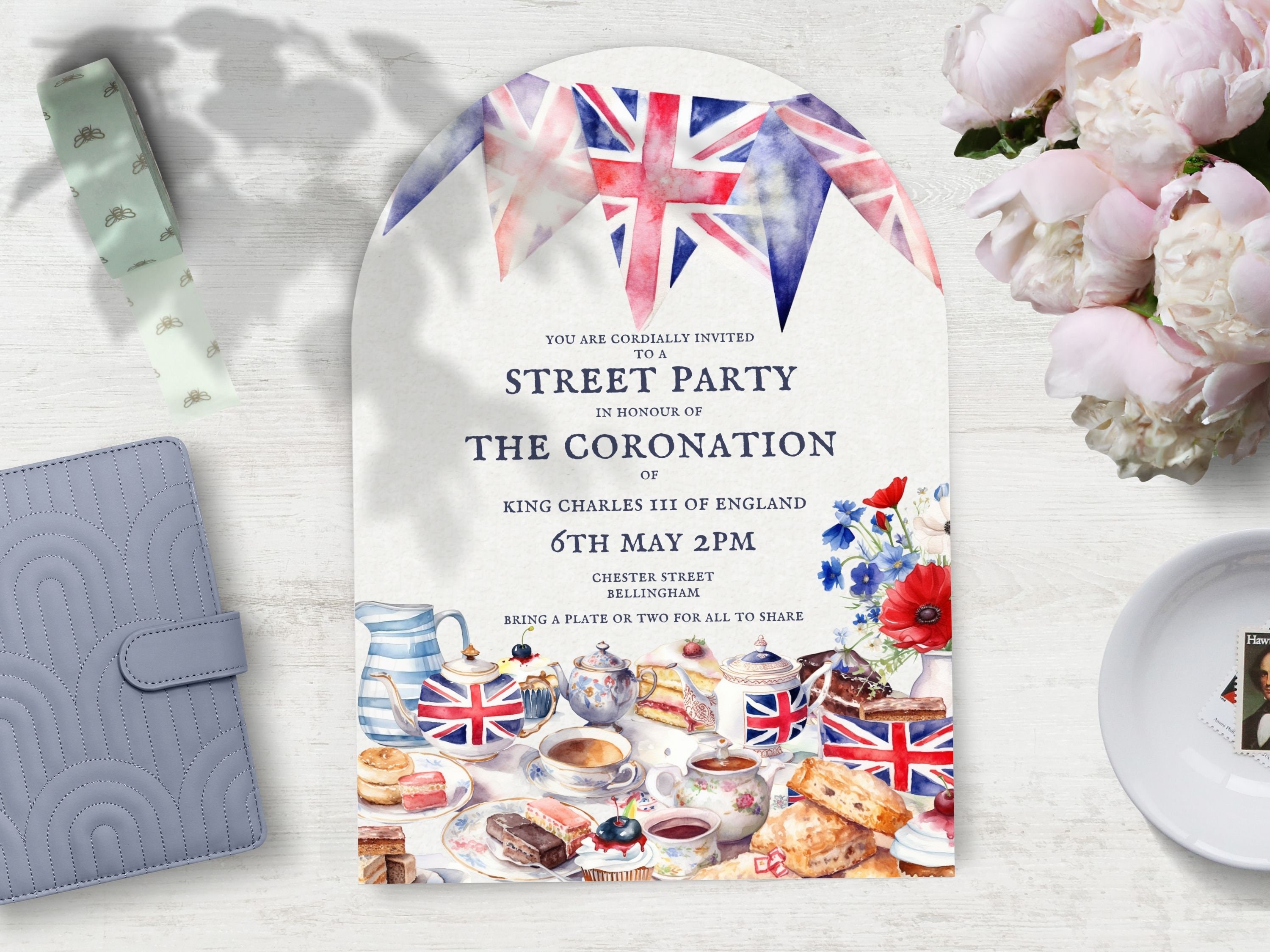 Editable Coronation Street Party Invitation INSTANT DOWNLOAD, Invite ...