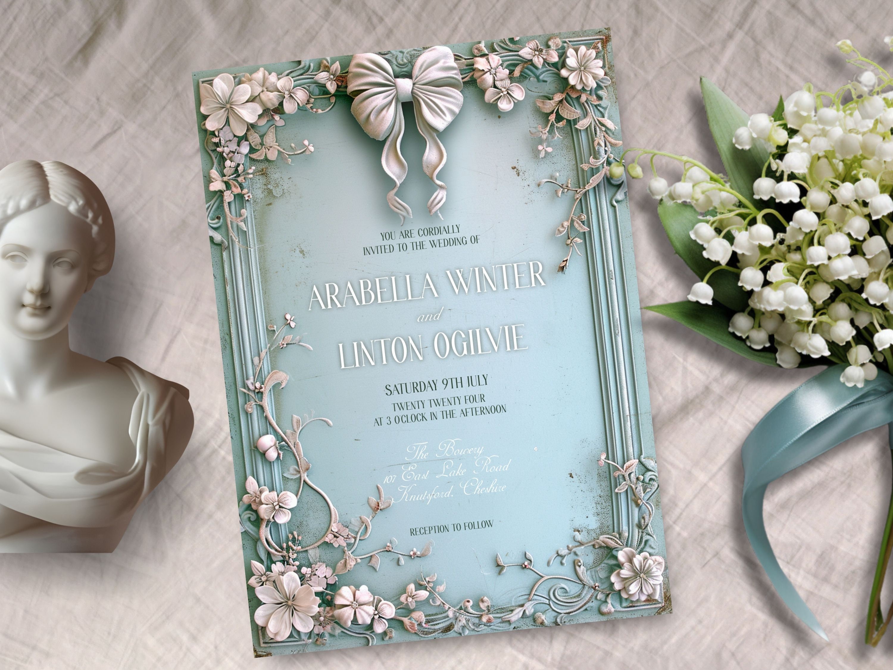 Victorian Bow Wedding Bundle, INSTANT DOWNLOAD, Baroque, Romantic ...