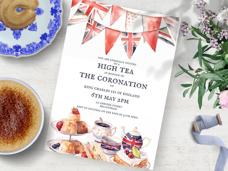 Editable Coronation Party Invitation INSTANT DOWNLOAD, Invite for King ...