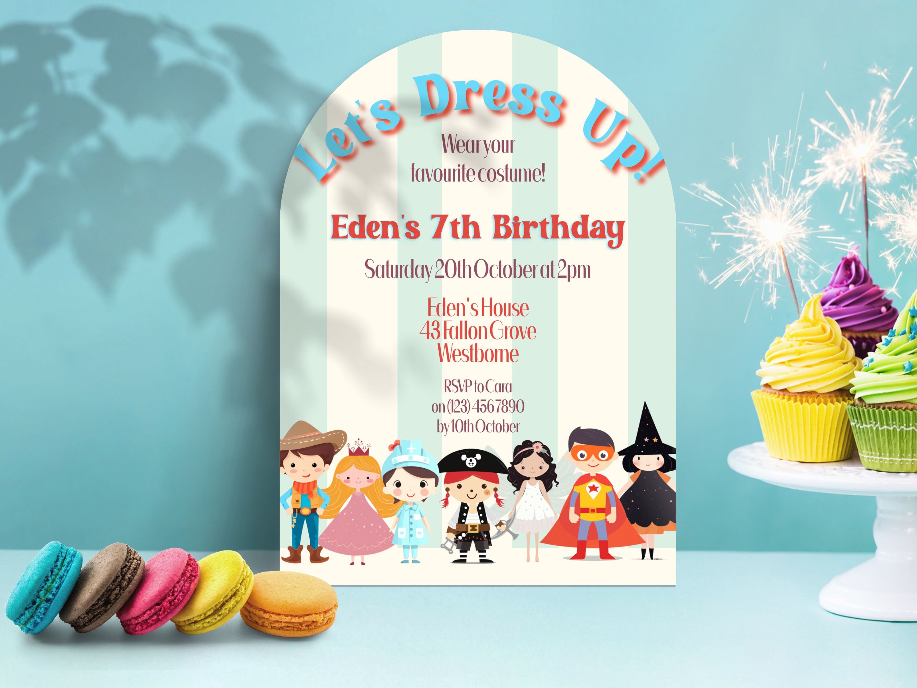 Costume Party Party Invitations, INSTANT DOWNLOAD, Princess Birthday ...