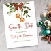 Christmas Save the Date Editable Template INSTANT DOWNLOAD Christmas ...