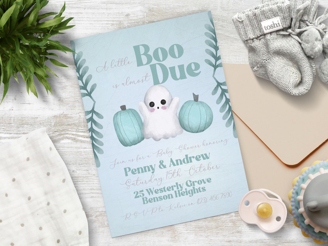 Halloween Baby Shower, INSTANT DOWNLOAD, A Little Boo, Little Boo ...