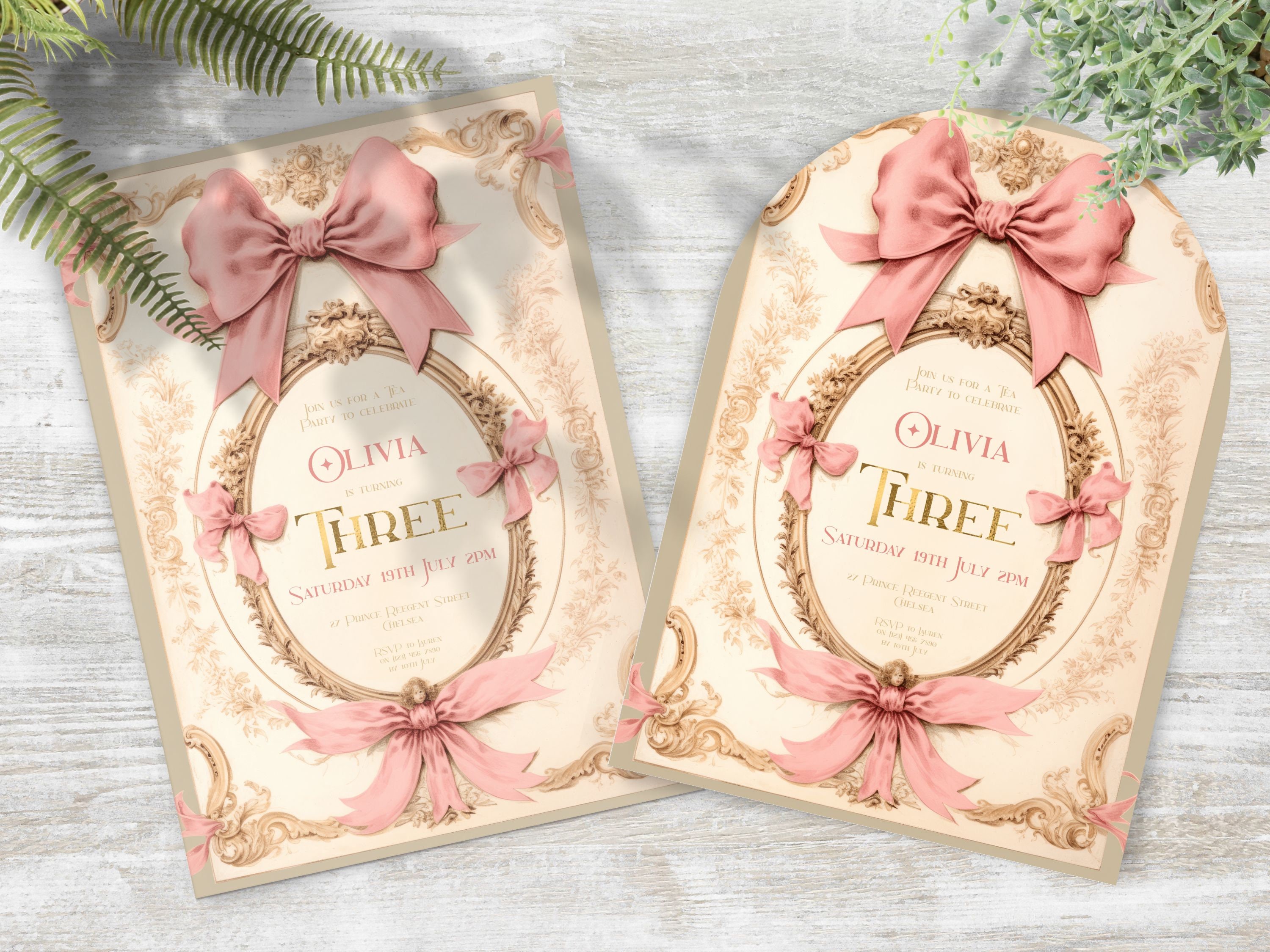 Tea Party Invitation INSTANT DOWNLOAD Victorian Regency - Etsy