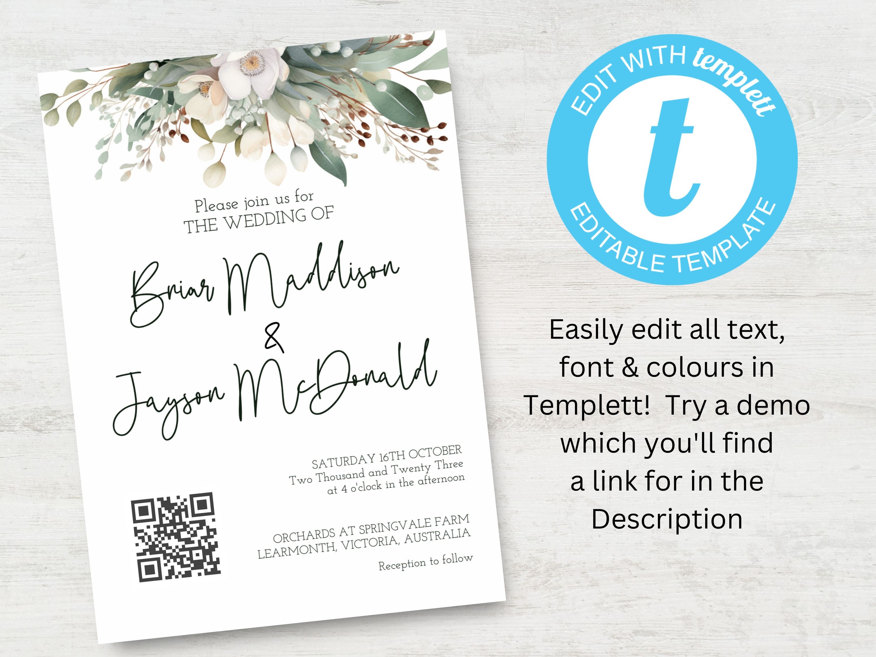 Zoom link wedding invite | Beachweddingtips.com