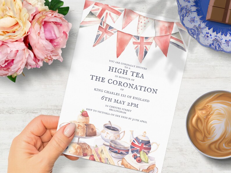 Editable Coronation Party Invitation INSTANT DOWNLOAD, Invite for King ...