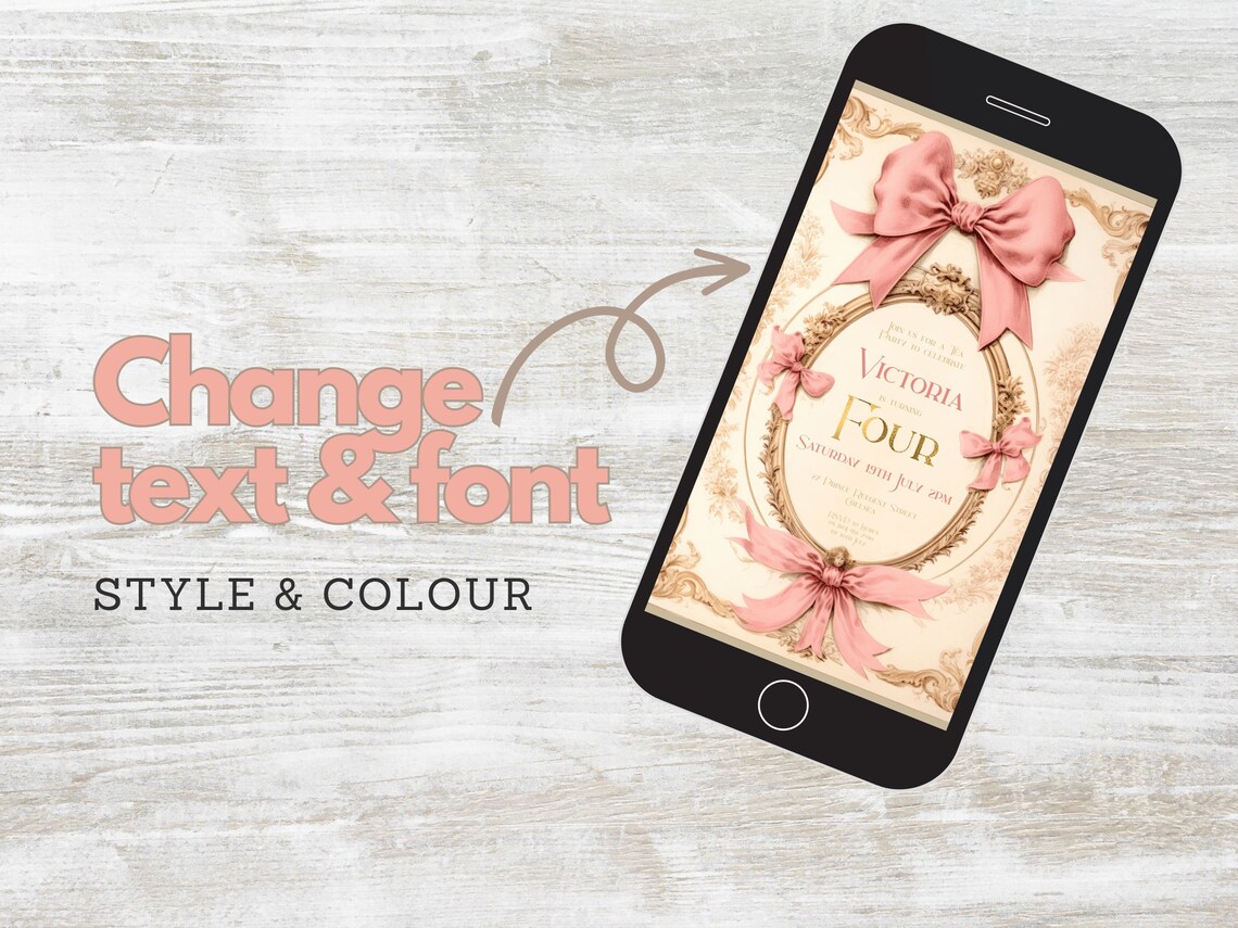 Tea Party Invitation, INSTANT DOWNLOAD, Victorian, Regency, Fancy Tea ...