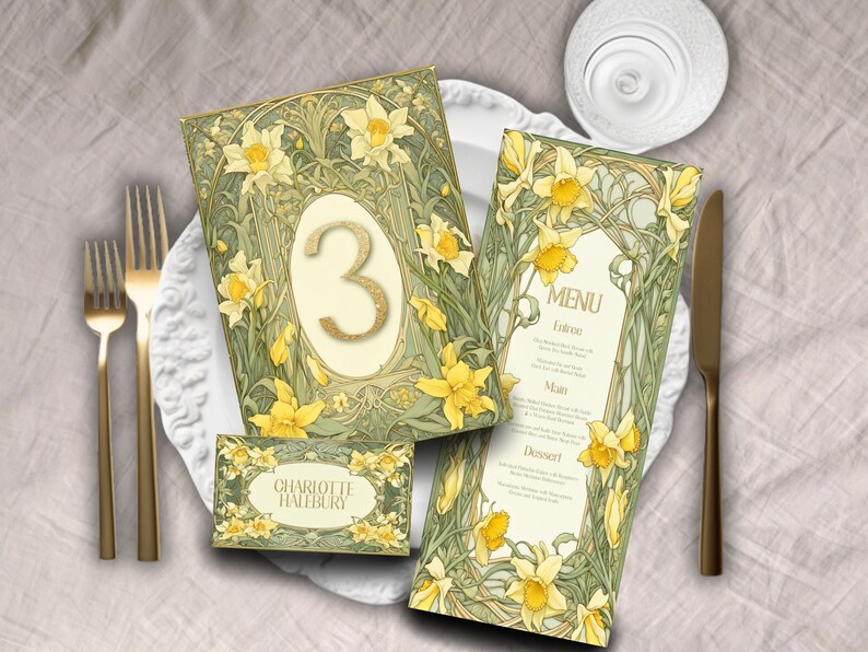 Art Nouveau Wedding Bundle, INSTANT DOWNLOAD, Art Deco, Victorian ...