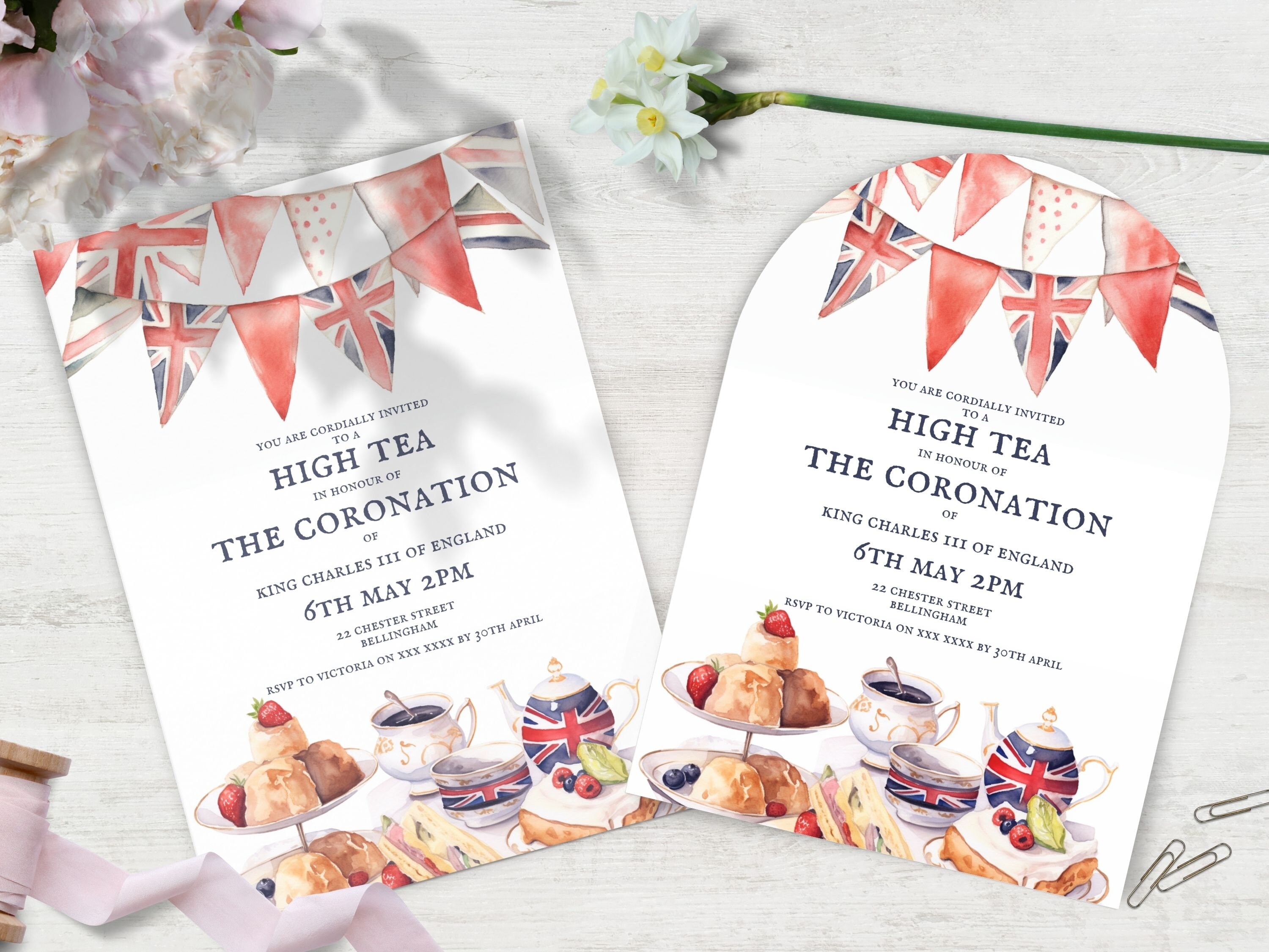 Editable Coronation Party Invitation INSTANT DOWNLOAD, Invite for King ...