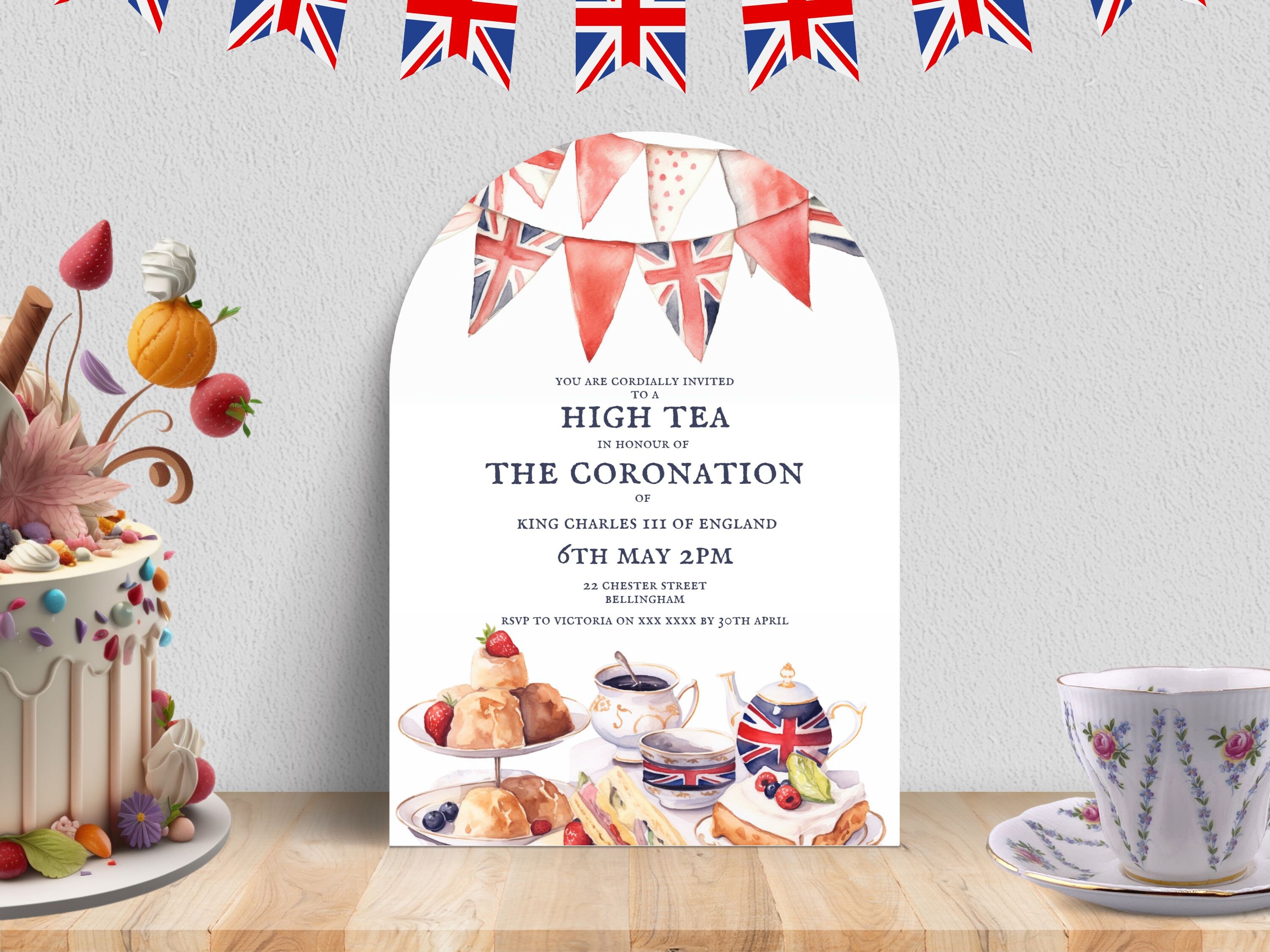 Editable Coronation Party Invitation INSTANT DOWNLOAD, Invite for King ...