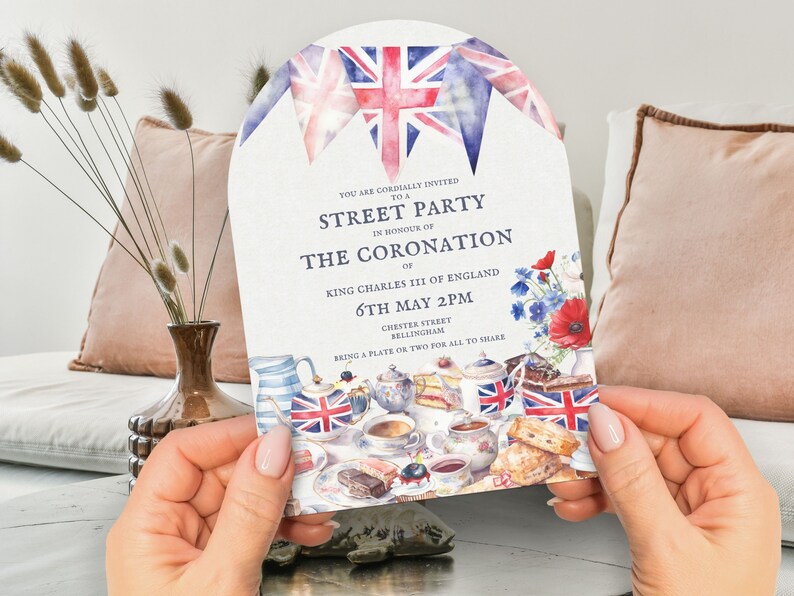 Editable Coronation Street Party Invitation INSTANT DOWNLOAD, Invite ...