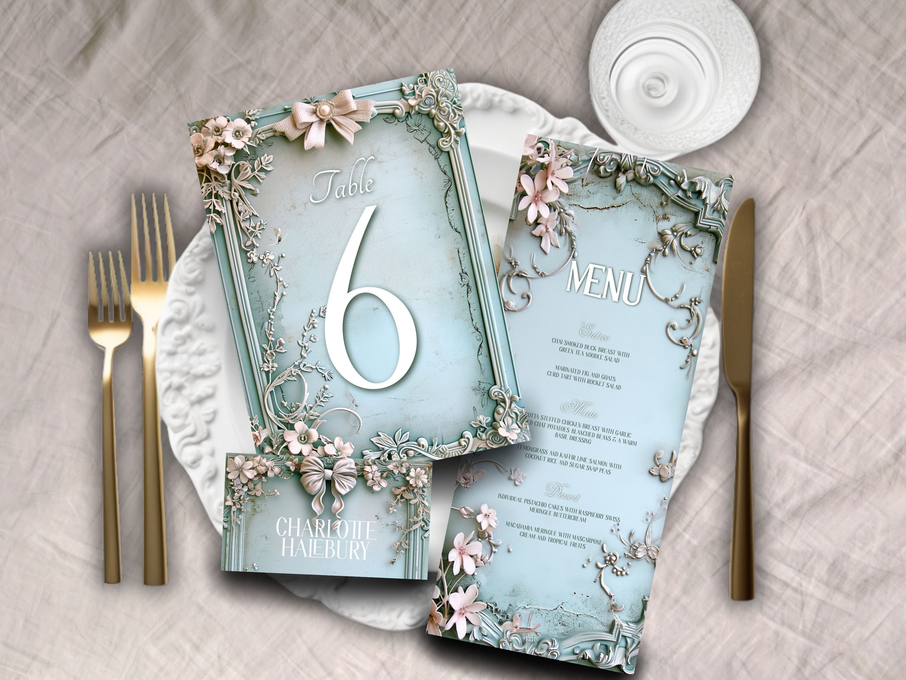 Victorian Bow Wedding Bundle, INSTANT DOWNLOAD, Baroque, Romantic ...