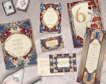 Art Nouveau Wedding Bundle, INSTANT DOWNLOAD, Art Deco, Victorian ...