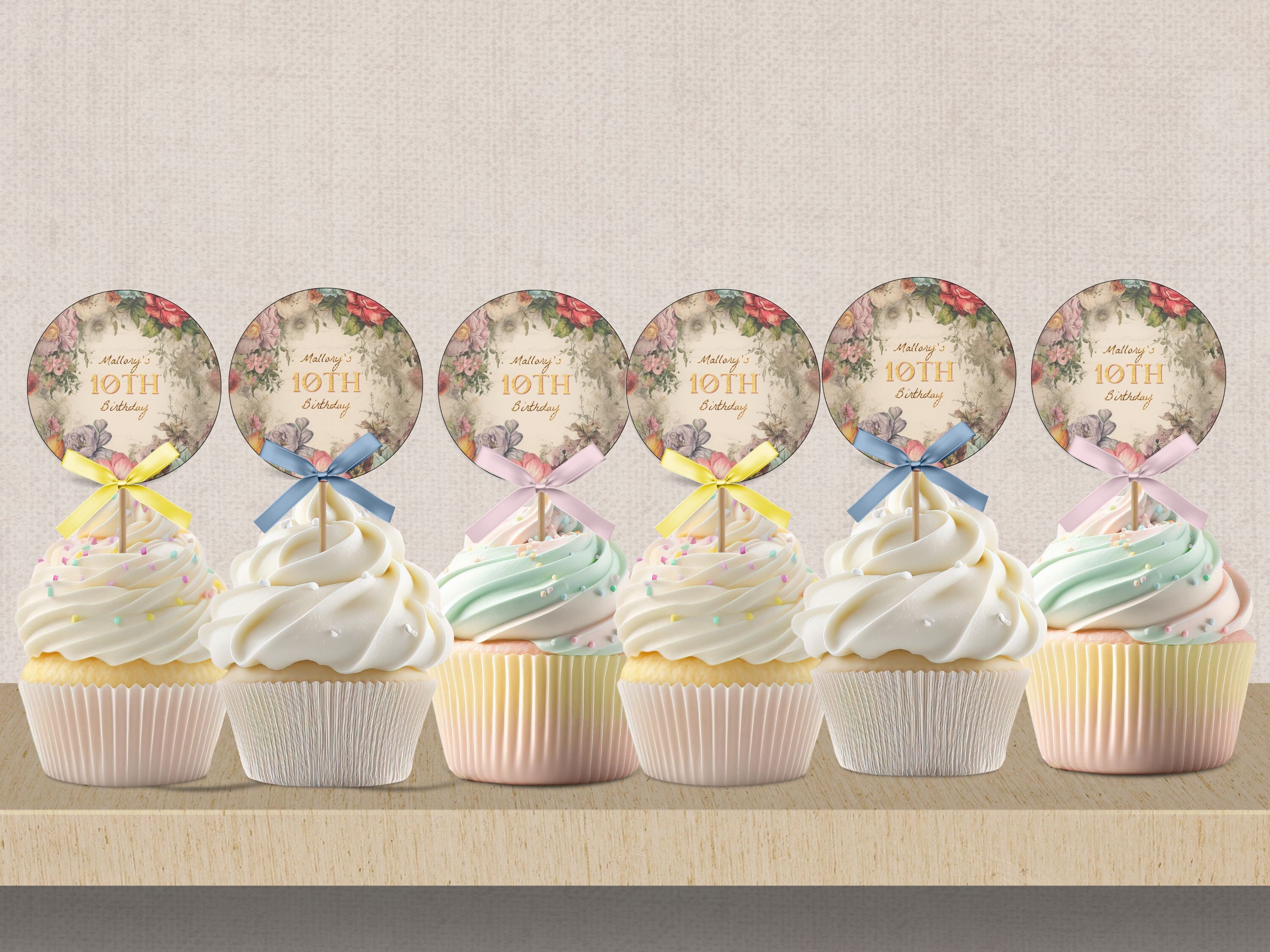 Victorian Birthday Party Bundle, INSTANT DOWNLOAD, Botanical Invite Set ...