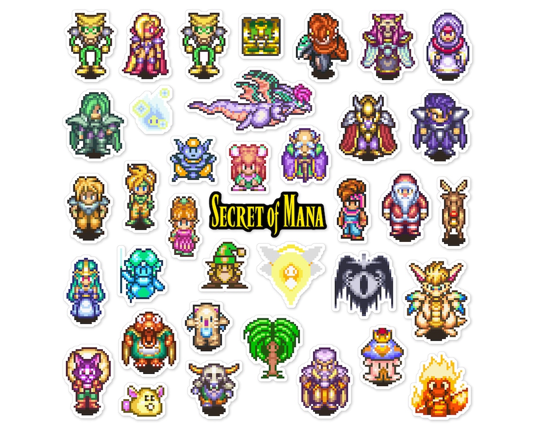 Secret of Mana Sticker Set 37 Pieces - Etsy