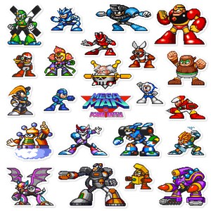 Mega Man the Power Battle Sticker Set 23 Pieces - Etsy