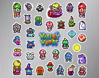 Super Mario Bros. 3 Super Mario All-stars SNES Magnet Set 34 Pieces - Etsy