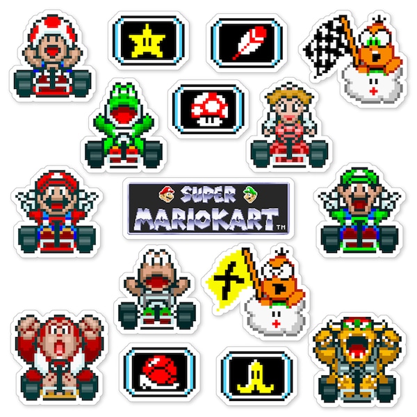 Mario Kart Sticker - Etsy
